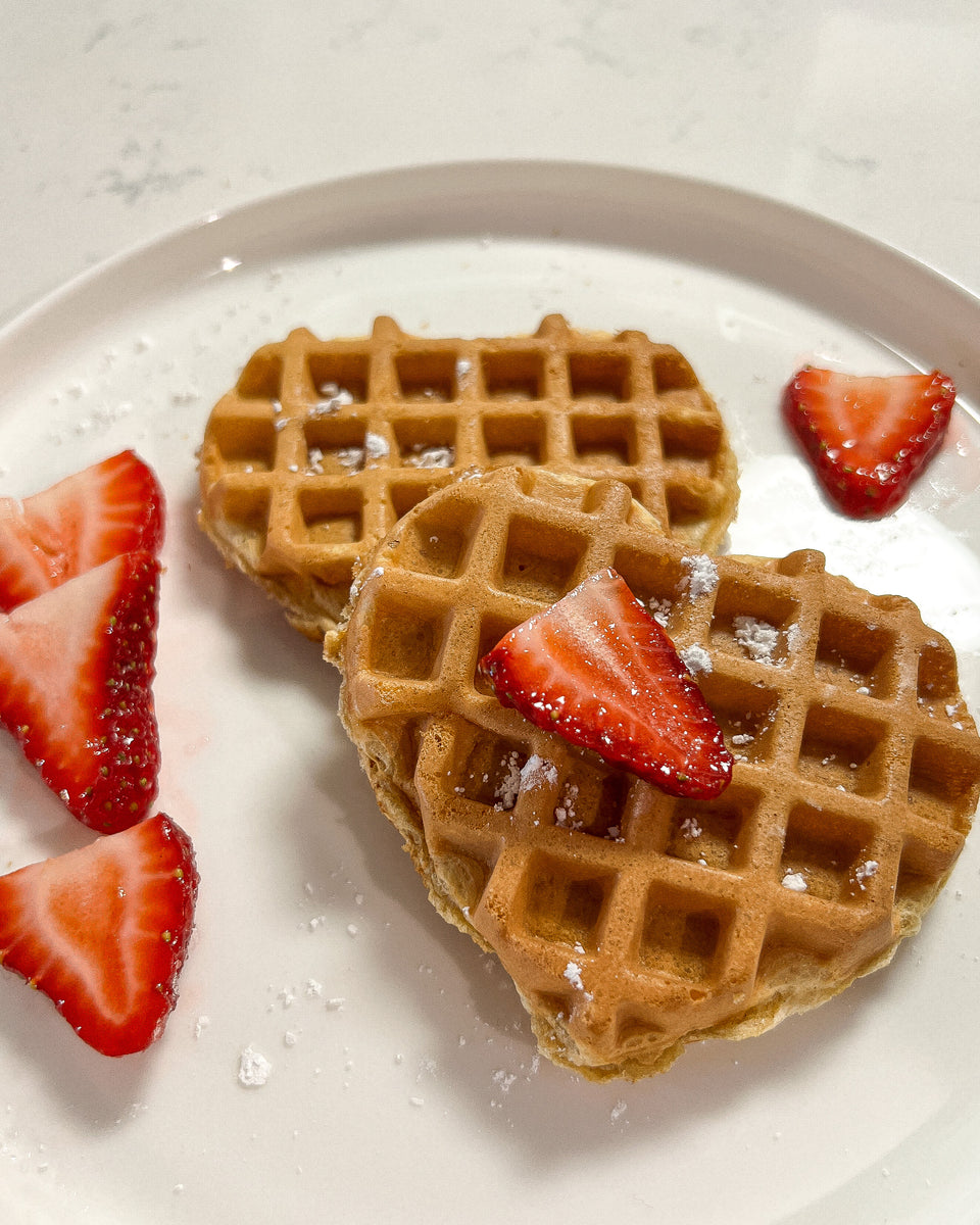 Mini Heart Waffles | Fairhaven Mill