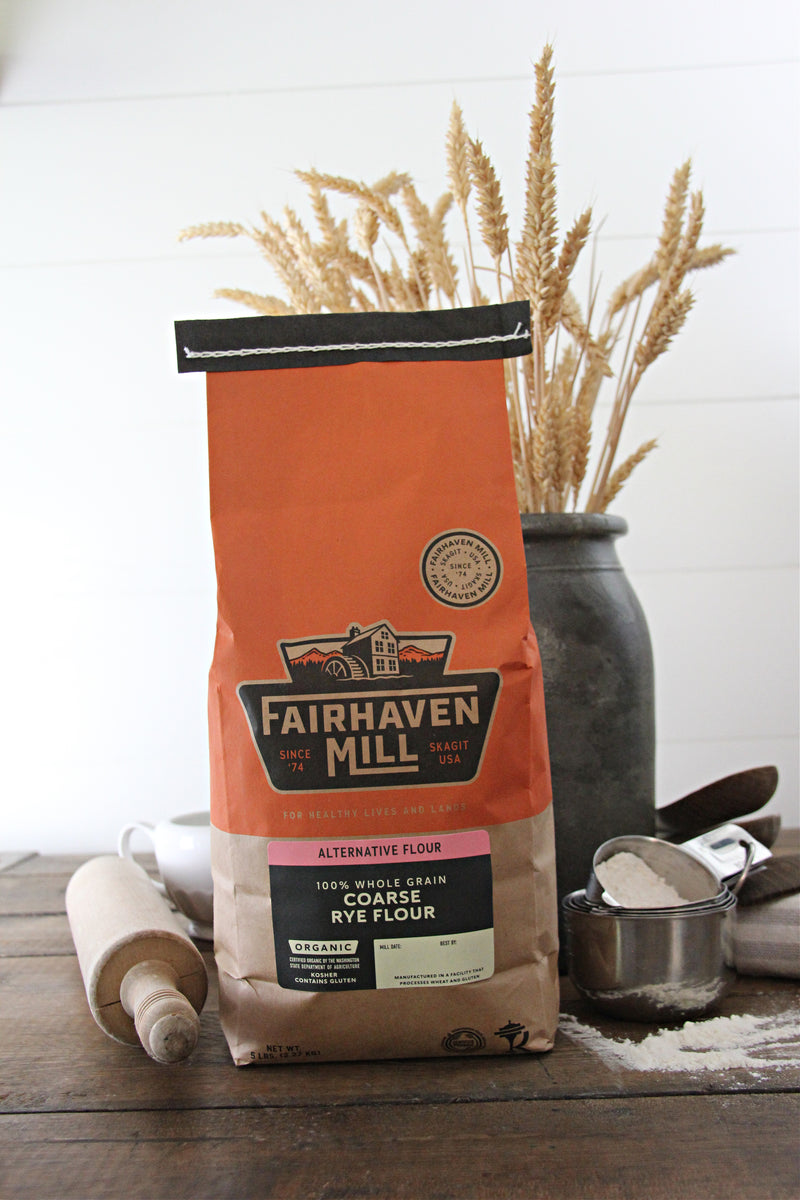 Organic 100% Whole Grain Coarse Rye Flour | Fairhaven Mill